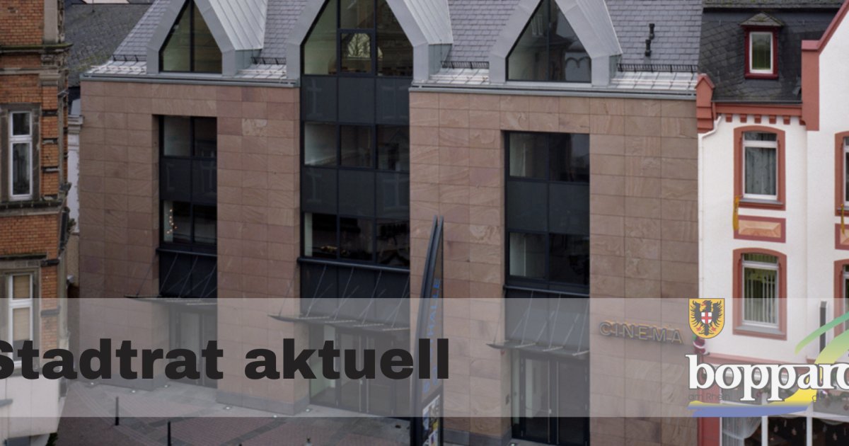 Stadtrat Boppard: Zusammenfassung der Sitzung vom 14. November 2022 | Stadtverwaltung Boppard